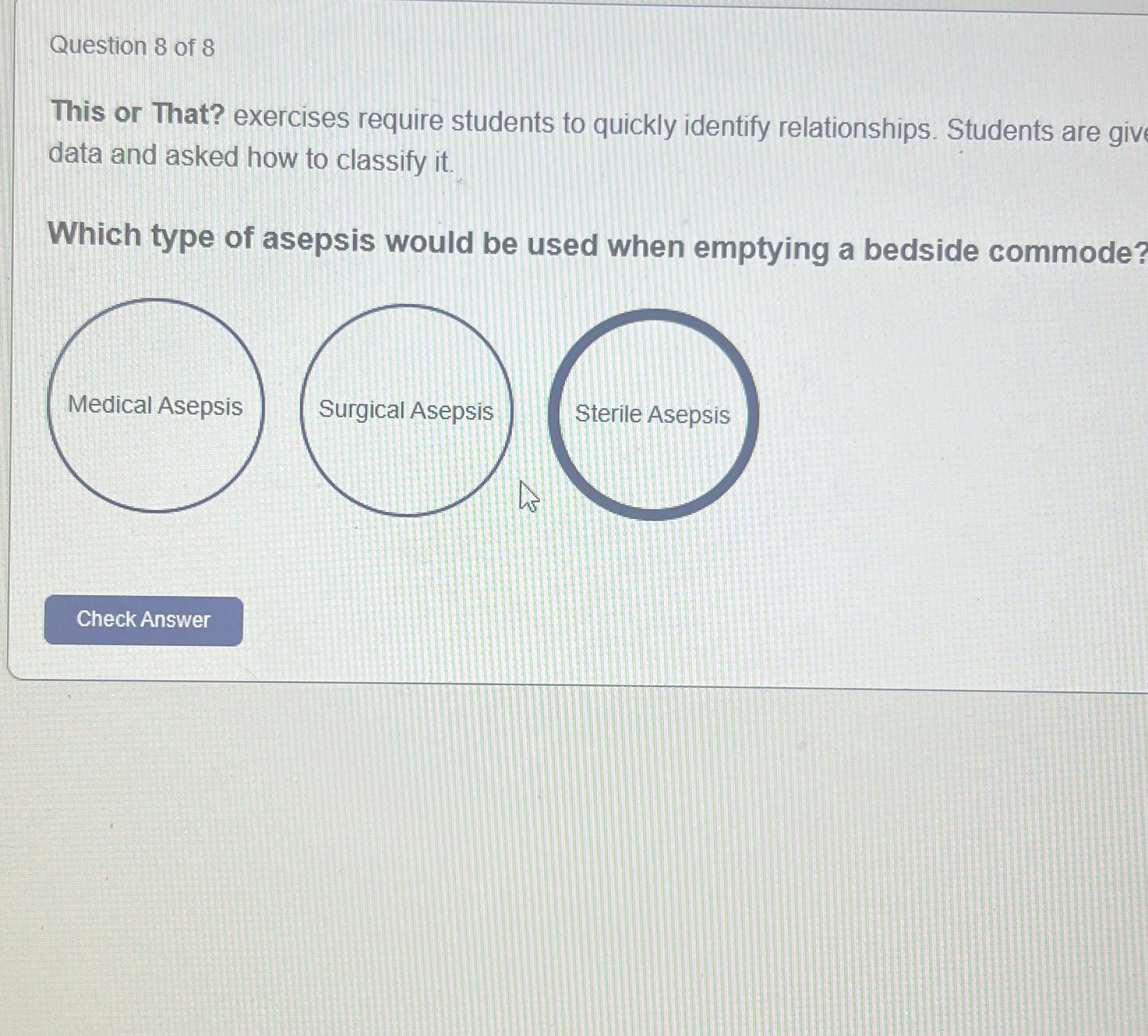 Solved Question 8 ﻿of 8This or That? exercises require | Chegg.com