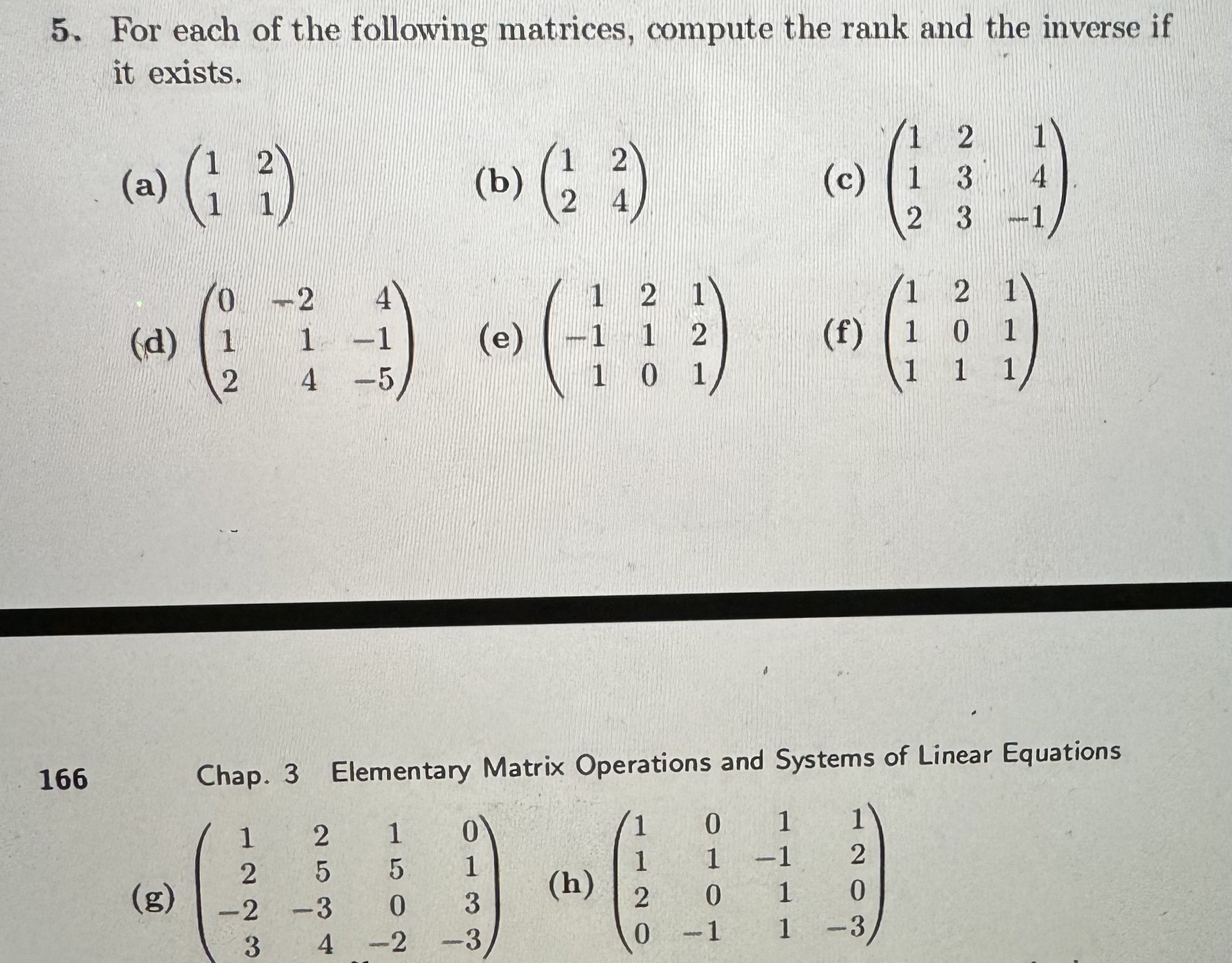 Solved Solve only 5F & FH show work/steps | Chegg.com