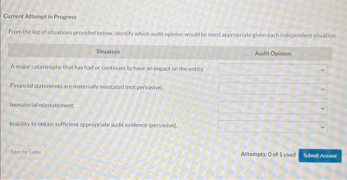 [Solved]: Can you solve this for auditing From the list of