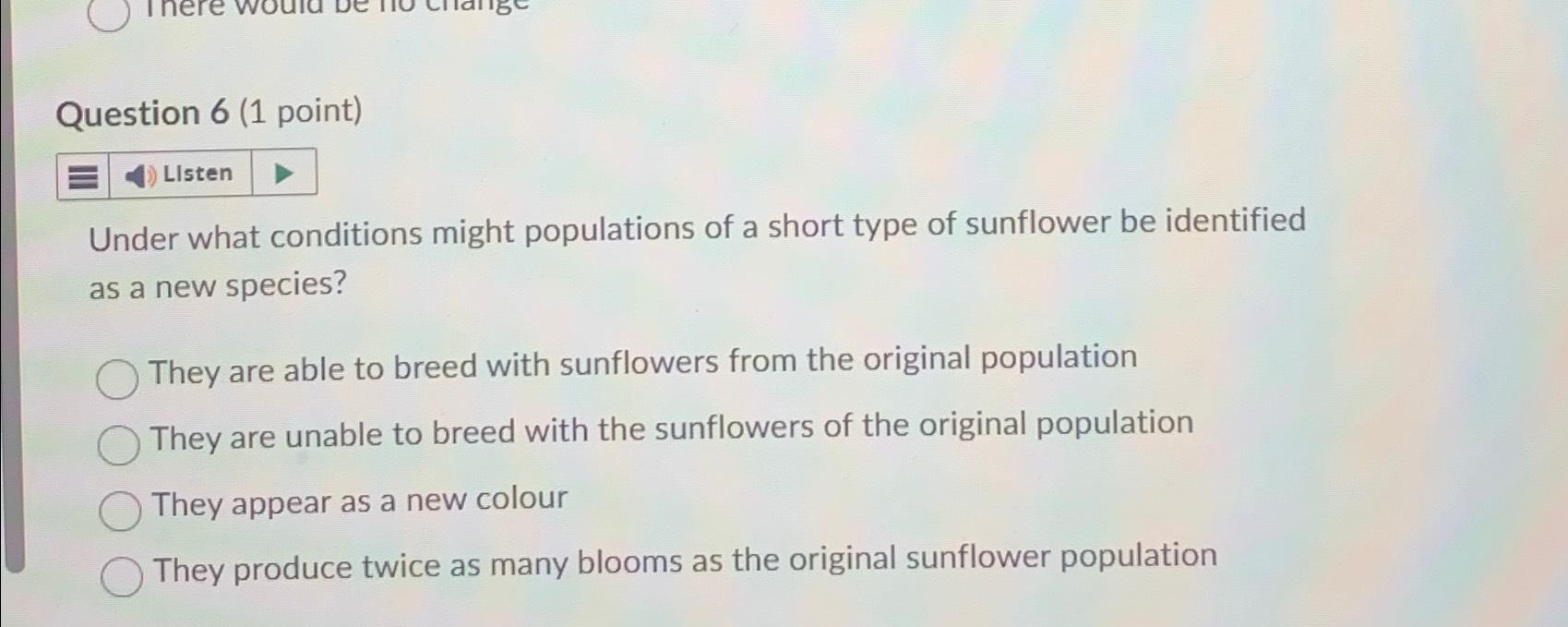 Solved Question 6 (1 ﻿point)ListenUnder what conditions | Chegg.com