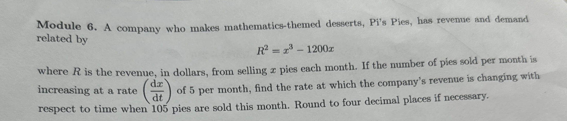 Solved Module 6. ﻿A company who makes mathematics-themed | Chegg.com
