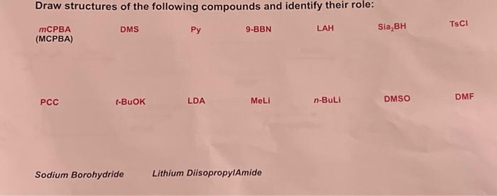 Solved Draw structures of the following compounds and | Chegg.com