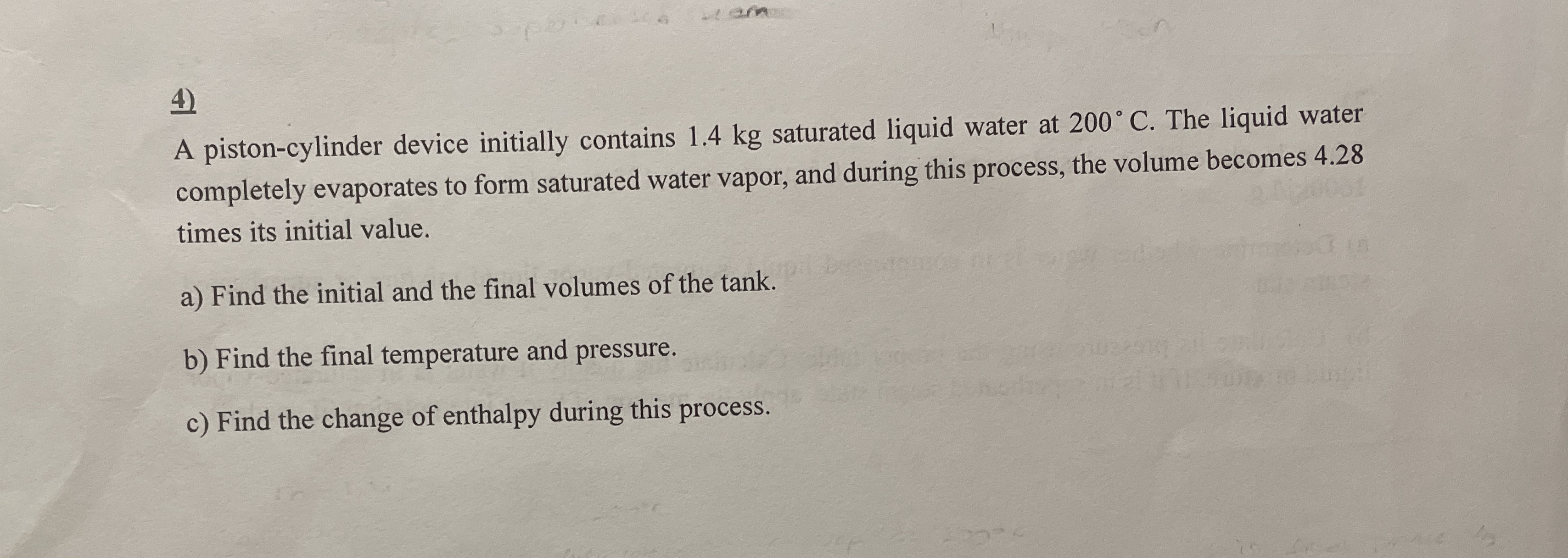 Solved A piston-cylinder device initially contains 1.4 ﻿kg | Chegg.com