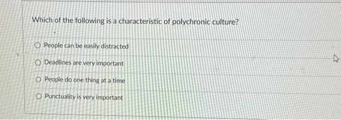 Solved Which of the following is a characteristic of | Chegg.com