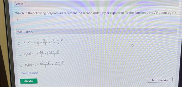 Which of the following polynomials represent the | Chegg.com
