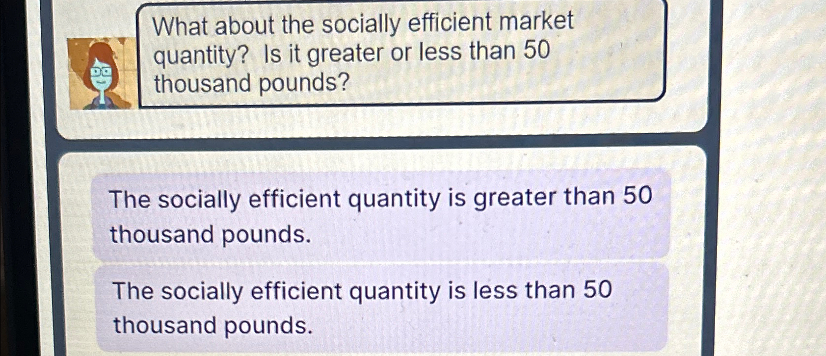 Solved What About The Socially Efficient Market Quantity Is