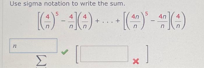 Solved Use sigma notation to write the sum. | Chegg.com