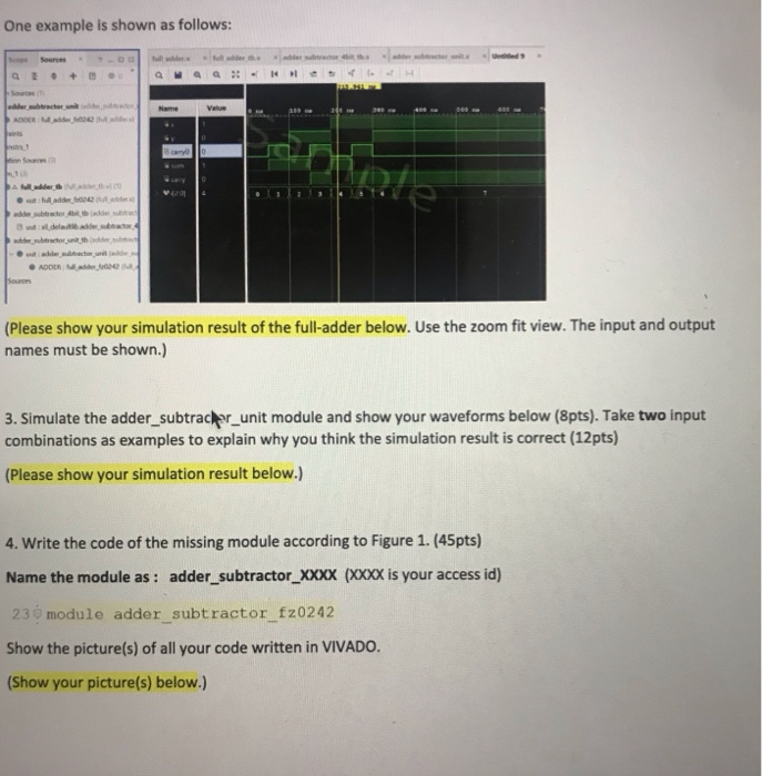 There are three inputs: A = {A3, A2, A1, A0}, B = | Chegg.com