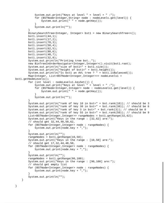 Augmented Binary Search Trees In this assignment, you | Chegg.com