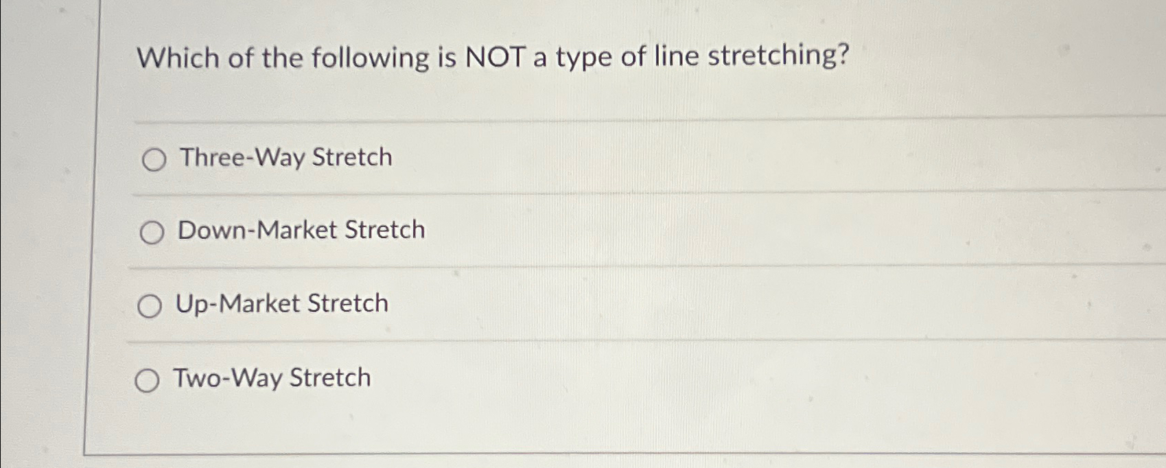 Solved Which of the following is NOT a type of line | Chegg.com