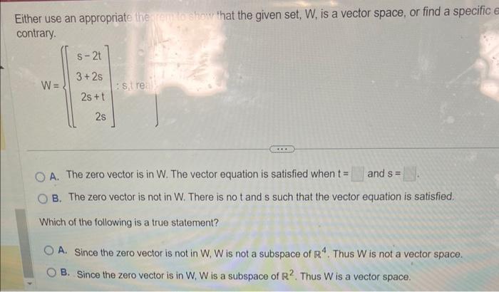 Solved Either use an appropriate theorem to show that the | Chegg.com
