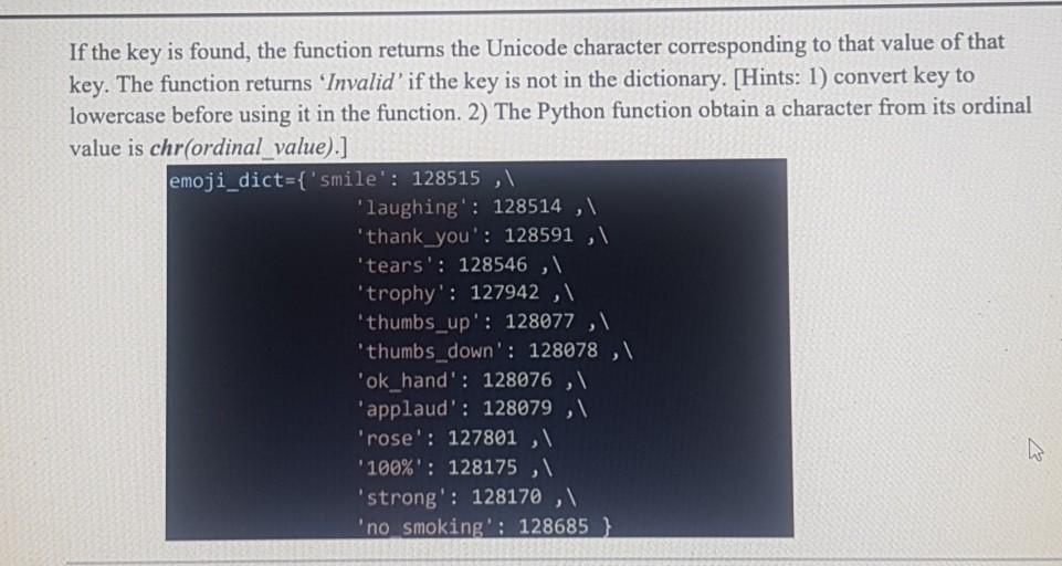 Solved sayed 1) Write a Python program that reads a key word | Chegg.com