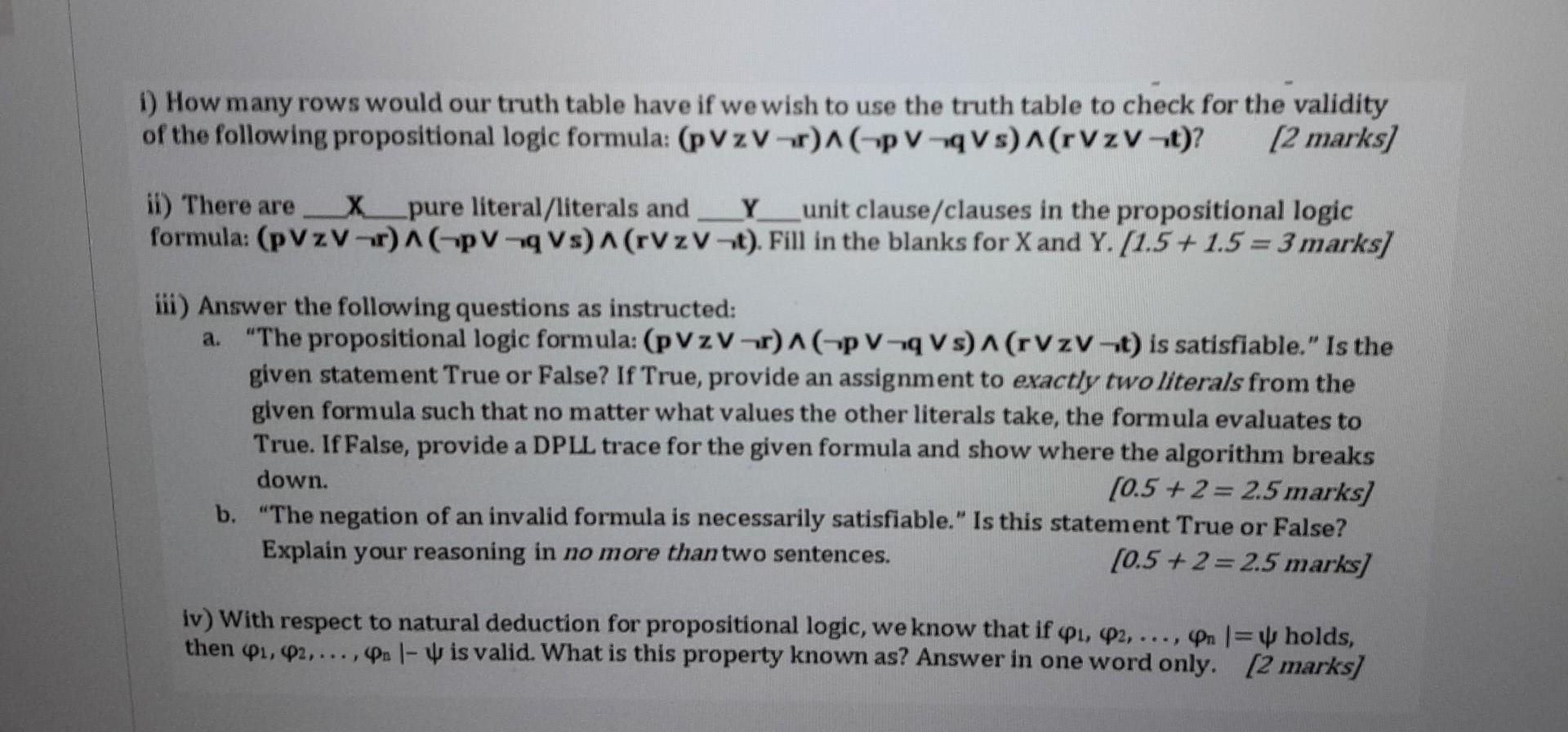 Solved 1) How many rows would our truth table have if we | Chegg.com