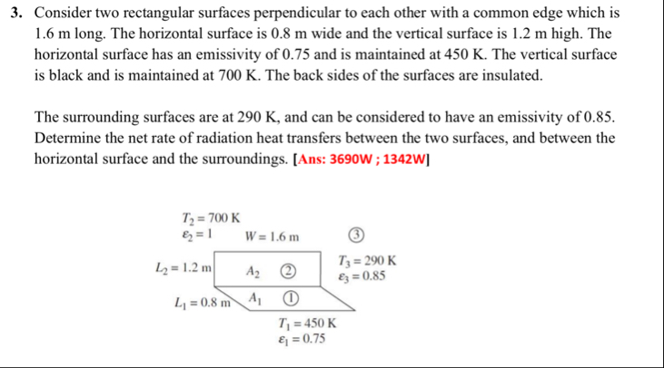 Solved Consider two rectangular surfaces perpendicular to | Chegg.com