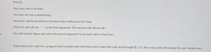 Solved This function should output howMany copies of ch to | Chegg.com Solved This function should output howMany copies of ch to | Chegg.com