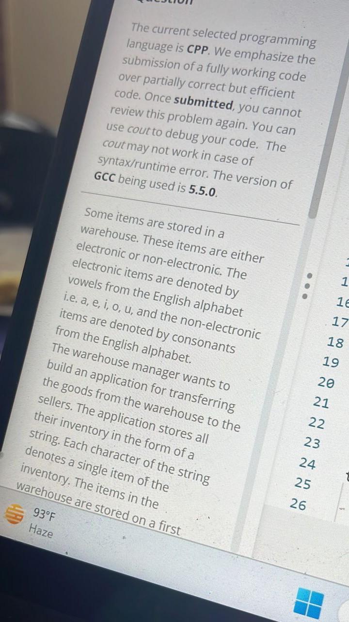 Solved The current selected programming language is CPP. We | Chegg.com
