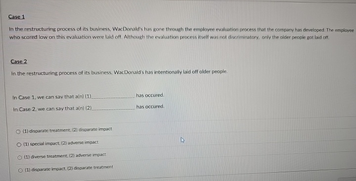 Solved Case 1In the restructuring process of its business, | Chegg.com