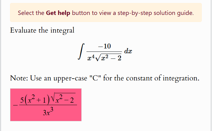 Solved Select the Get help button to view a step-by-step | Chegg.com