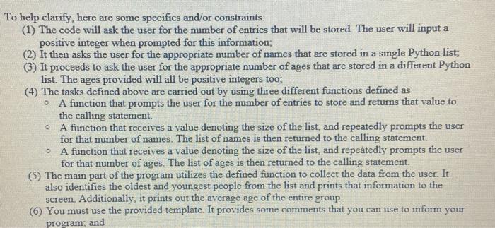 Solved A Function That Prompts The User For The Number Of 4376
