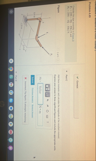 Solved Problem 4.49CorrectConsider the pipe assembly in | Chegg.com