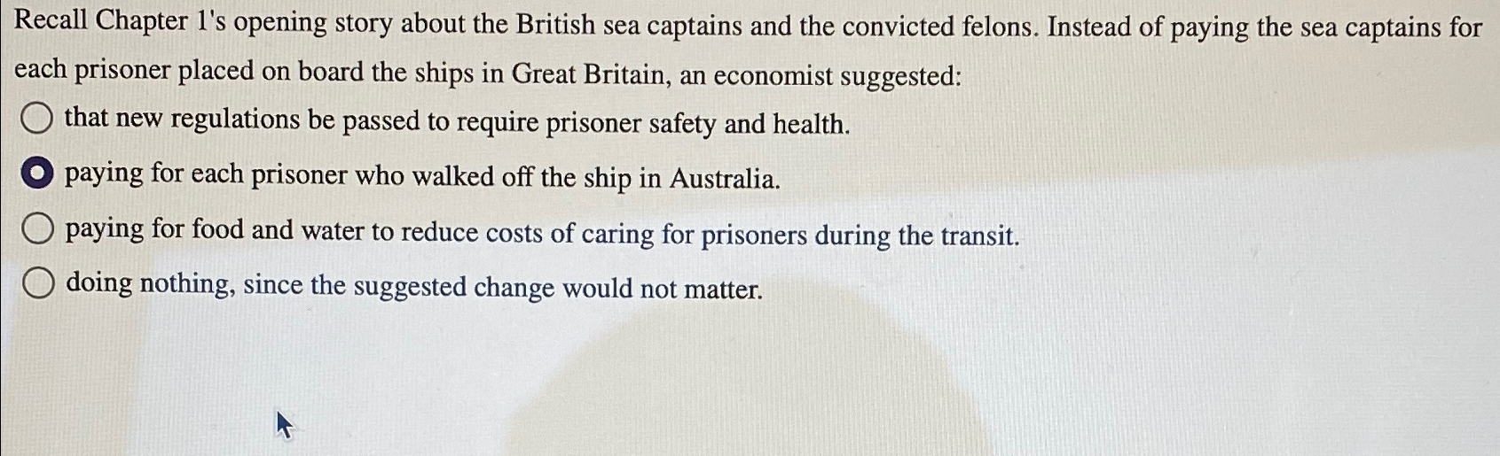 Solved Recall Chapter 1's opening story about the British | Chegg.com