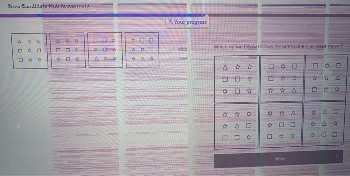 [Solved]: Which of the options below fits in the sequence sh