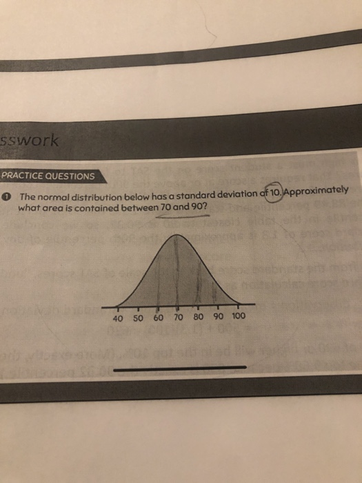 Solved sswork PRACTICE QUESTIONS 0 The normal distribution | Chegg.com