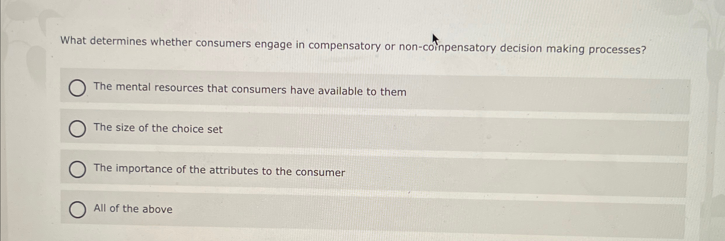 Solved What determines whether consumers engage in | Chegg.com