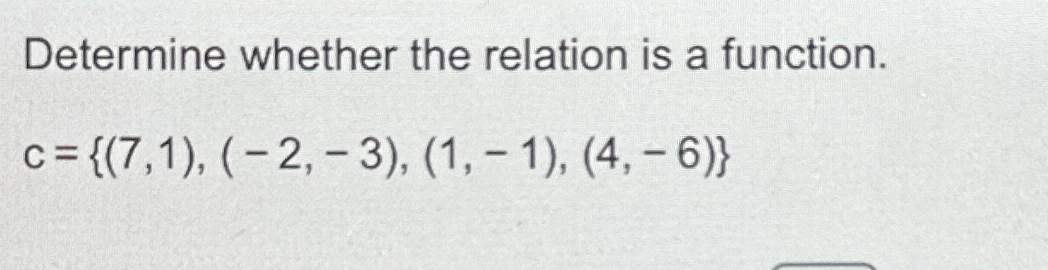 Solved Determine whether the relation is a | Chegg.com