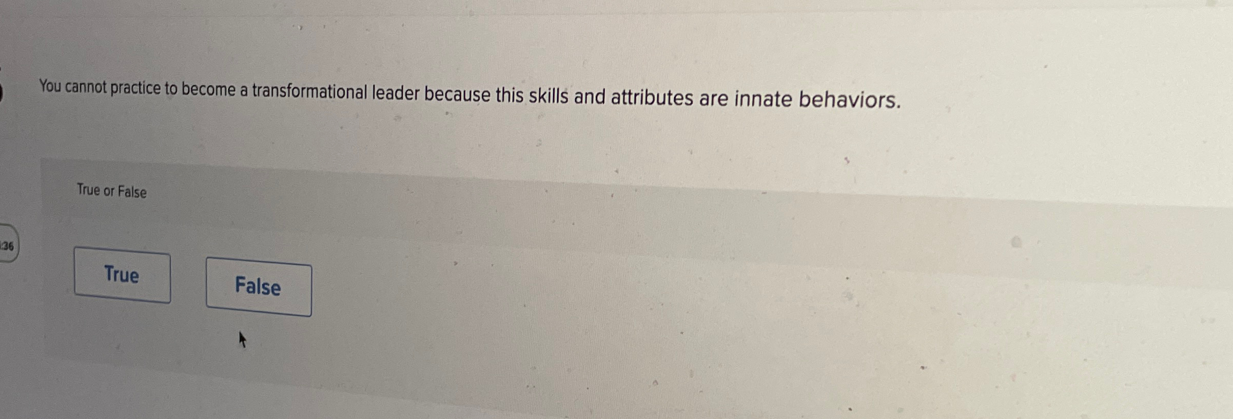Solved You cannot practice to become a transformational | Chegg.com
