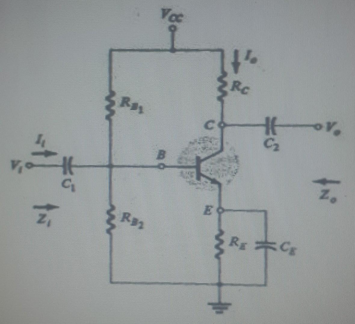 Solved The re model equivalent of the circuit given in the | Chegg.com