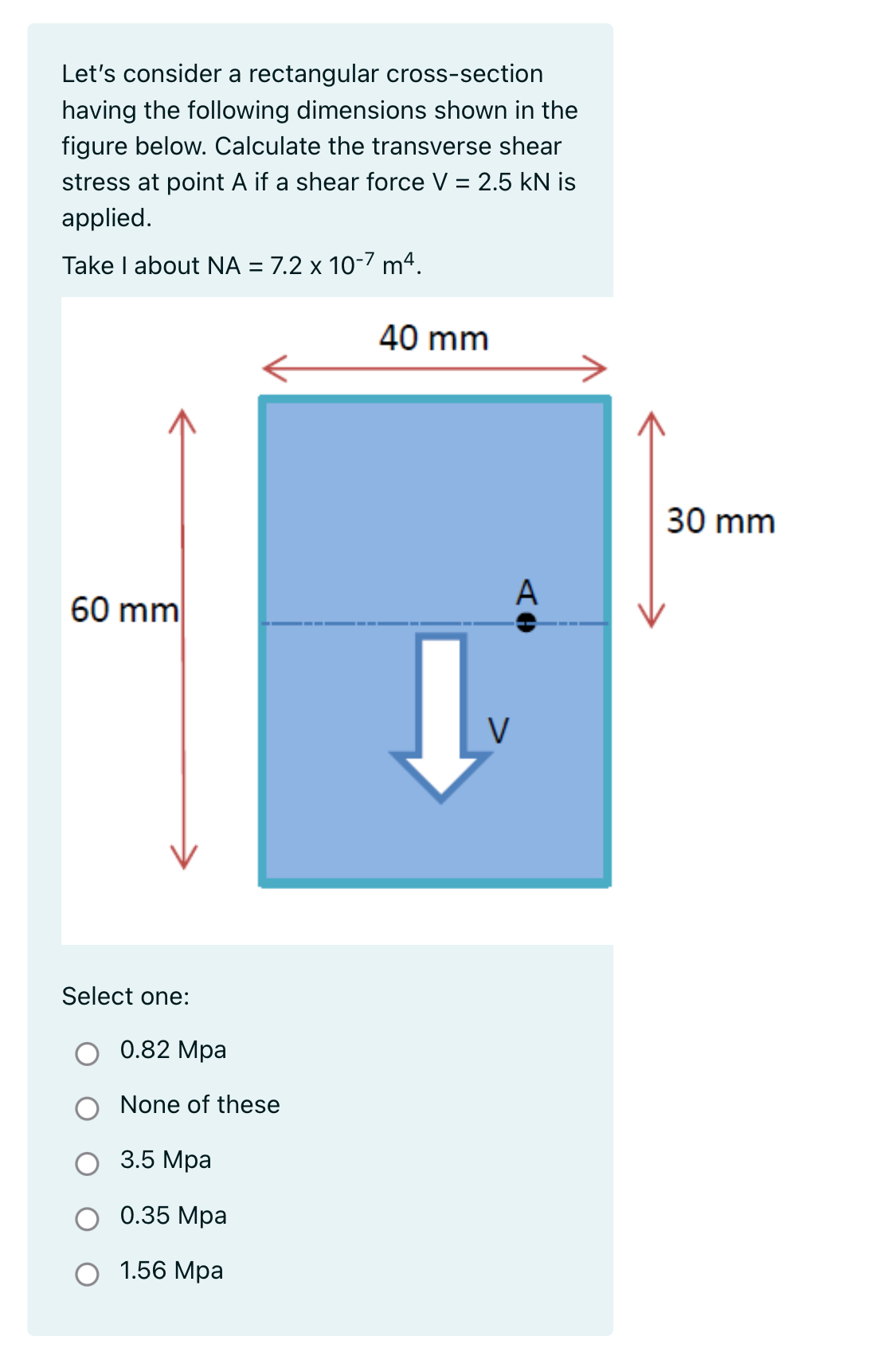 Solved Let's consider a rectangular cross-section having the | Chegg.com