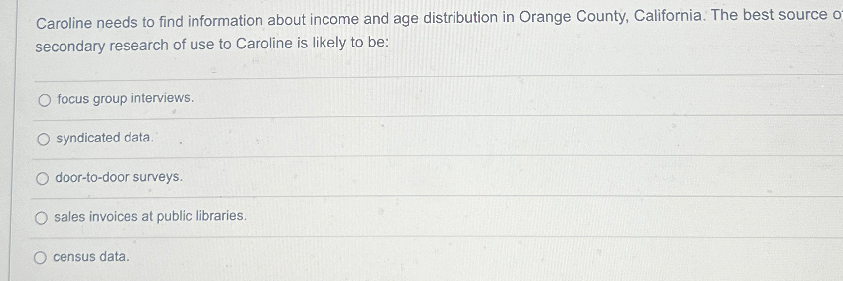 Solved Caroline needs to find information about income and | Chegg.com