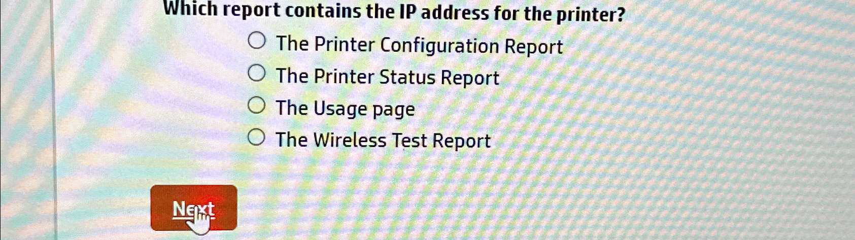 Solved Which report contains the IP address for the | Chegg.com