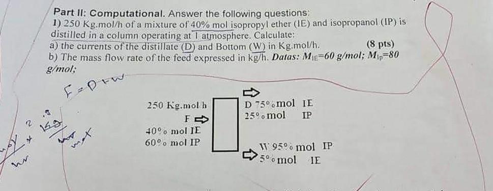 Solved Part II: Computational. Answer the following | Chegg.com