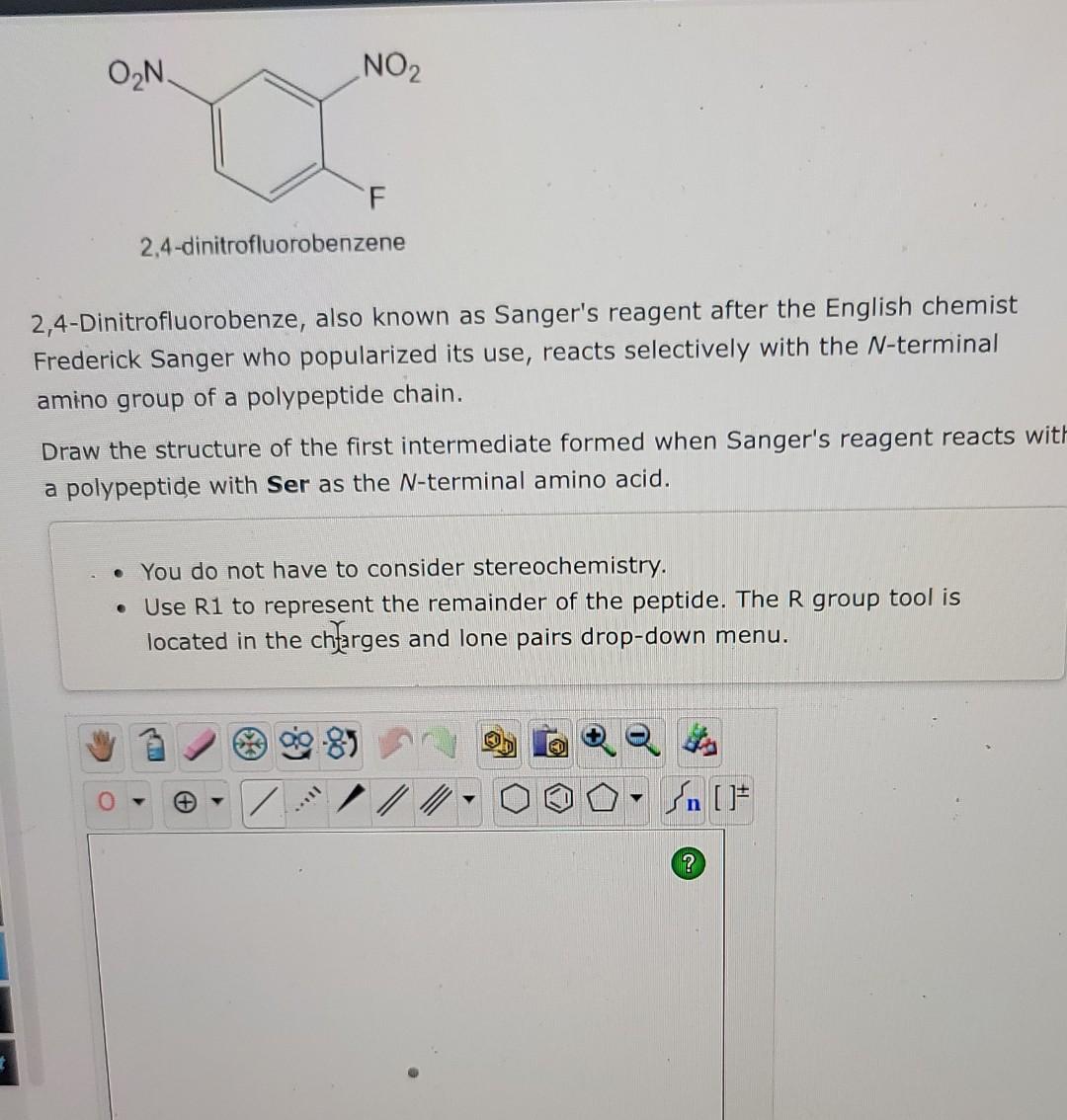Solved NO₂ F 2,4-dinitrofluorobenzene | Chegg.com