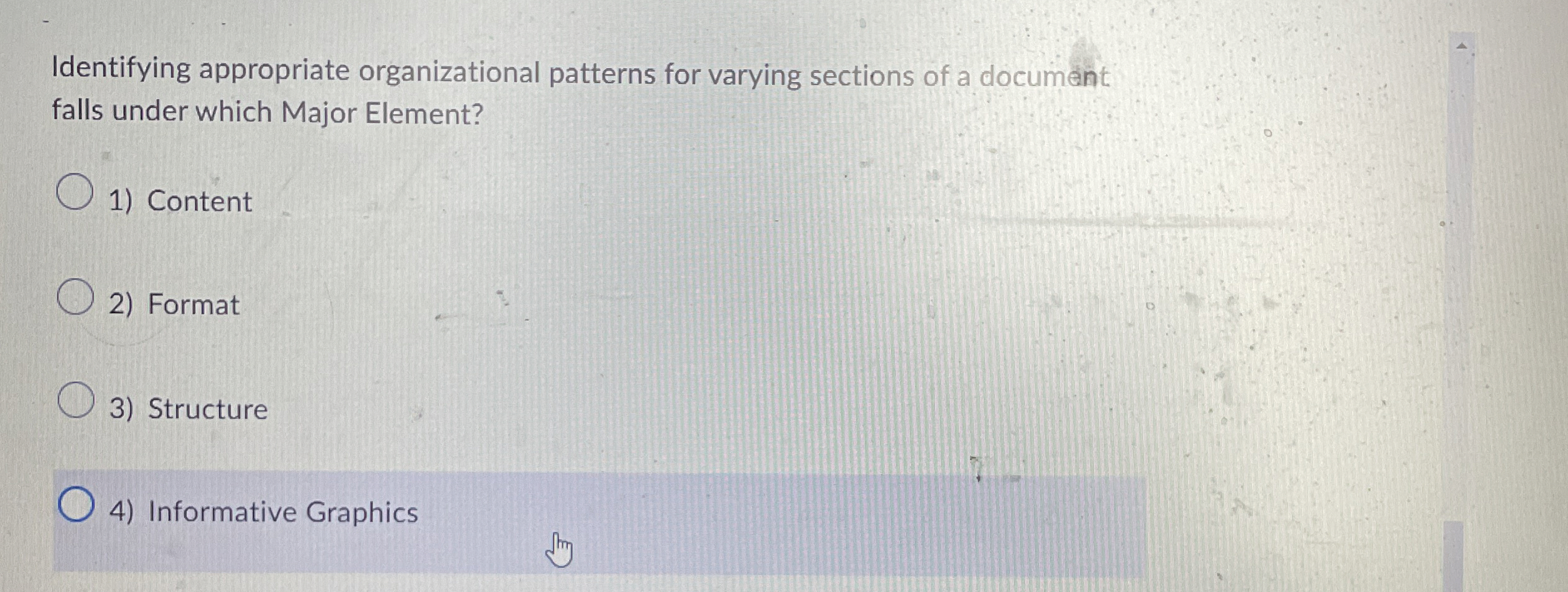 Solved Identifying appropriate organizational patterns for | Chegg.com