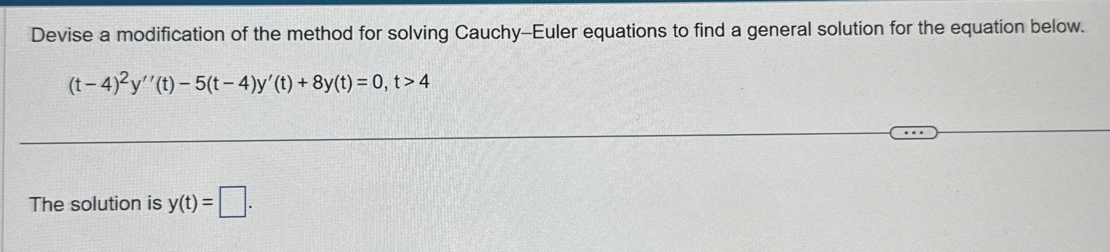 Solved Devise a modification of the method for solving | Chegg.com