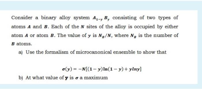 Solved Consider a system consists of N distinguishable | Chegg.com