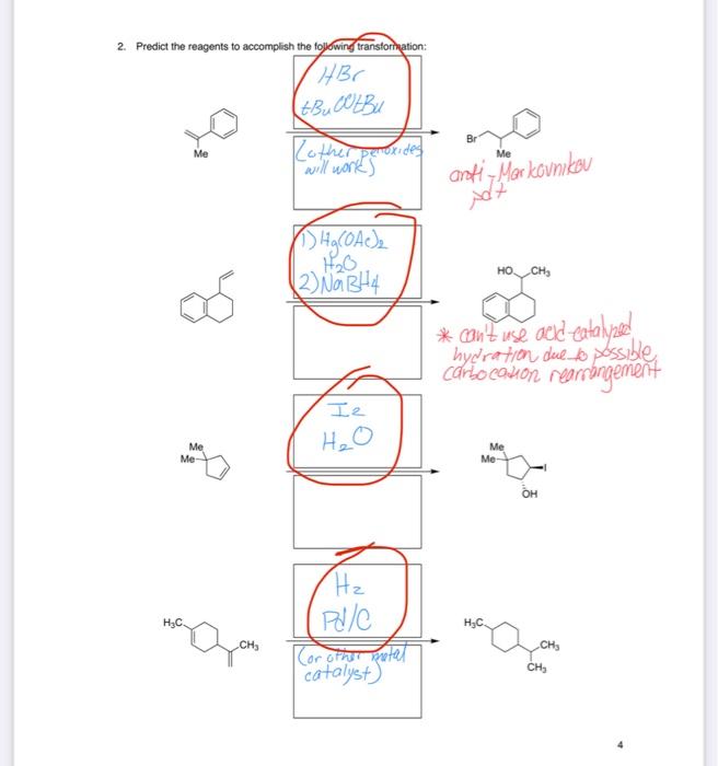 Solved A) Explain in detail the role of all reagents and | Chegg.com