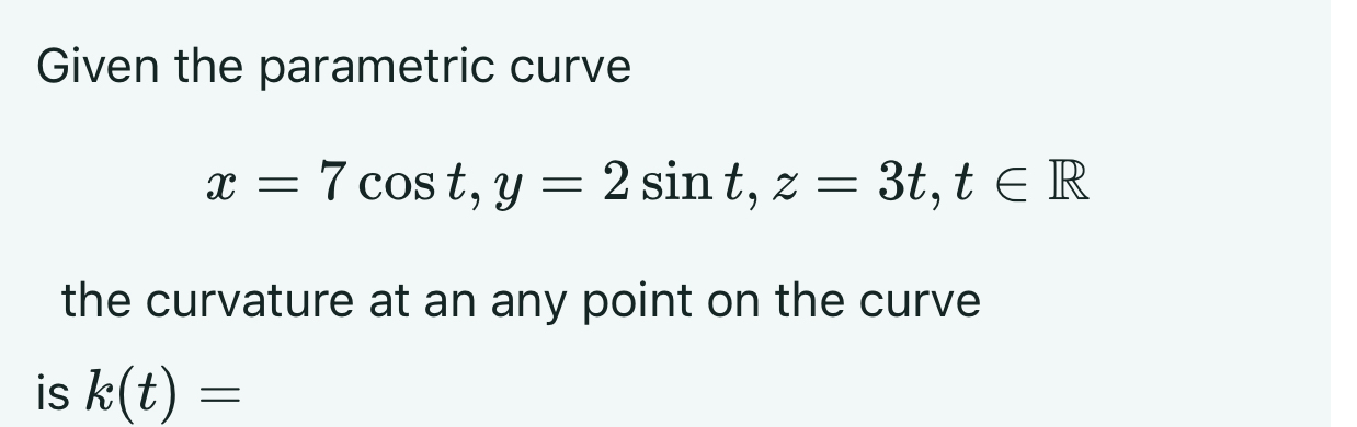 Solved Given the parametric | Chegg.com