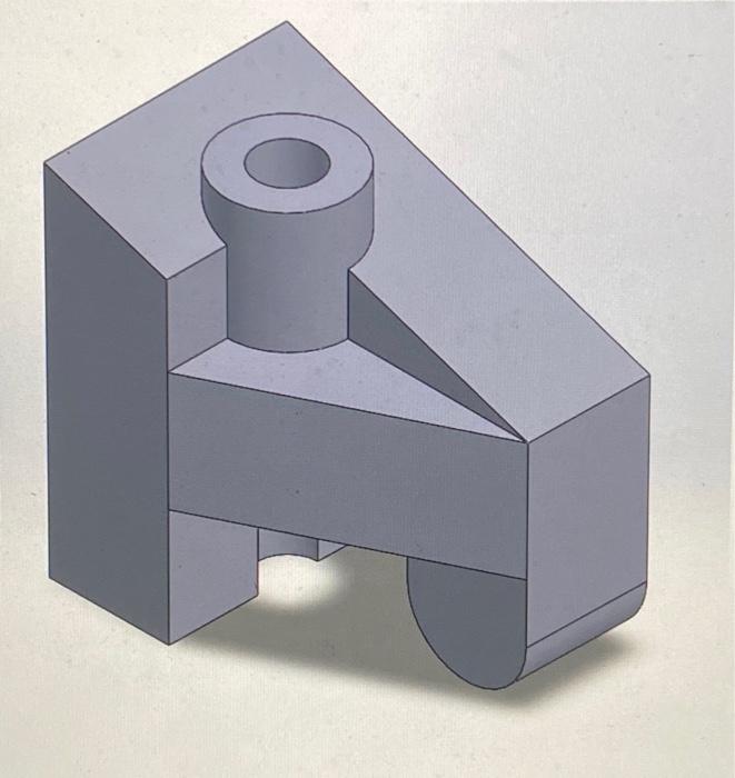 Solved Below is a part created on Solidworks. Using | Chegg.com