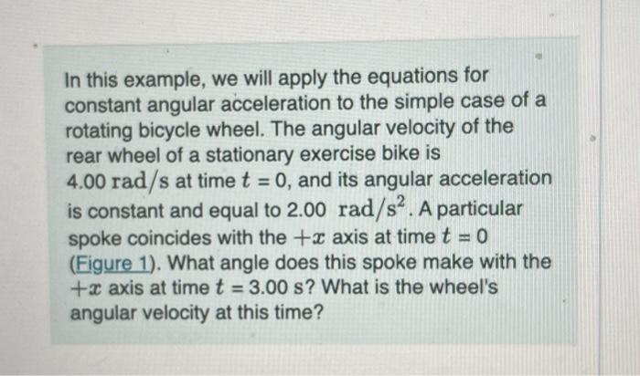 Solved In this example, we will apply the equations for | Chegg.com