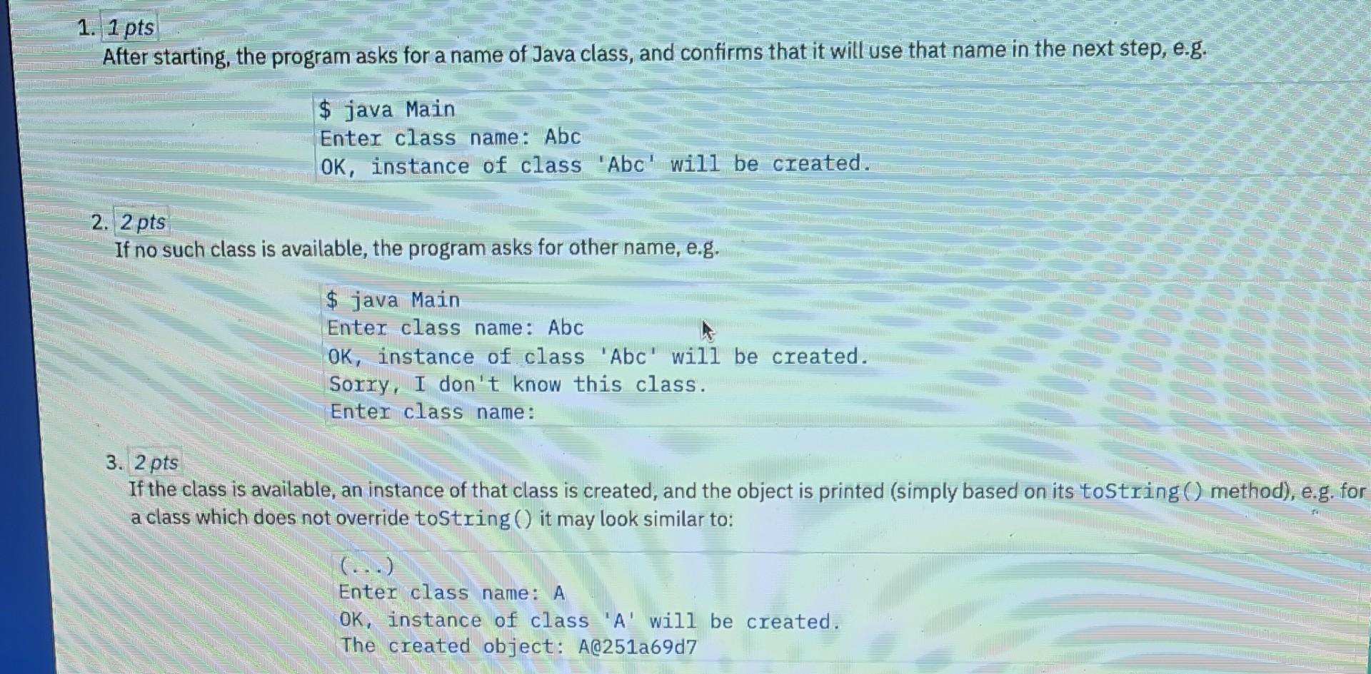 Solved Please write a Java program which asks the user in | Chegg.com