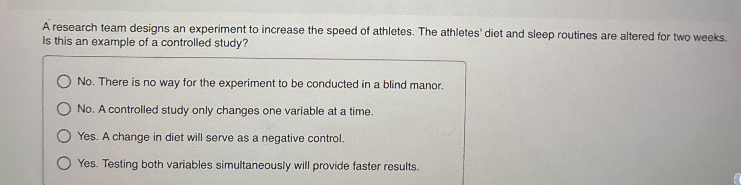 A research team designs an experiment to increase the | Chegg.com