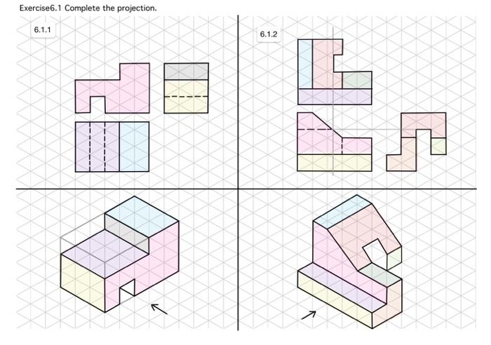 Exercise6.1 Complete the projection. Exercise6.1 | Chegg.com