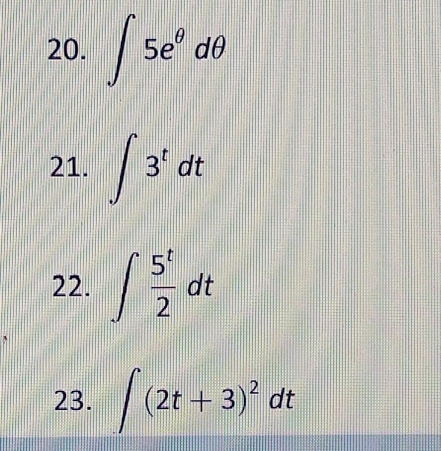 Solved In Exercises 9-27, evaluate the given indefinite | Chegg.com