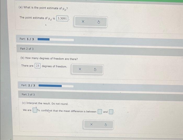 Solved Interpret calculator display: The following TI-84 | Chegg.com