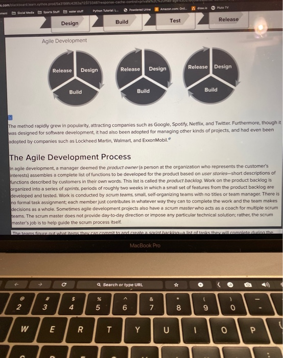 Solved Socia 1/4 Scrums, Sprints, and Burnouts: Agile | Chegg.com