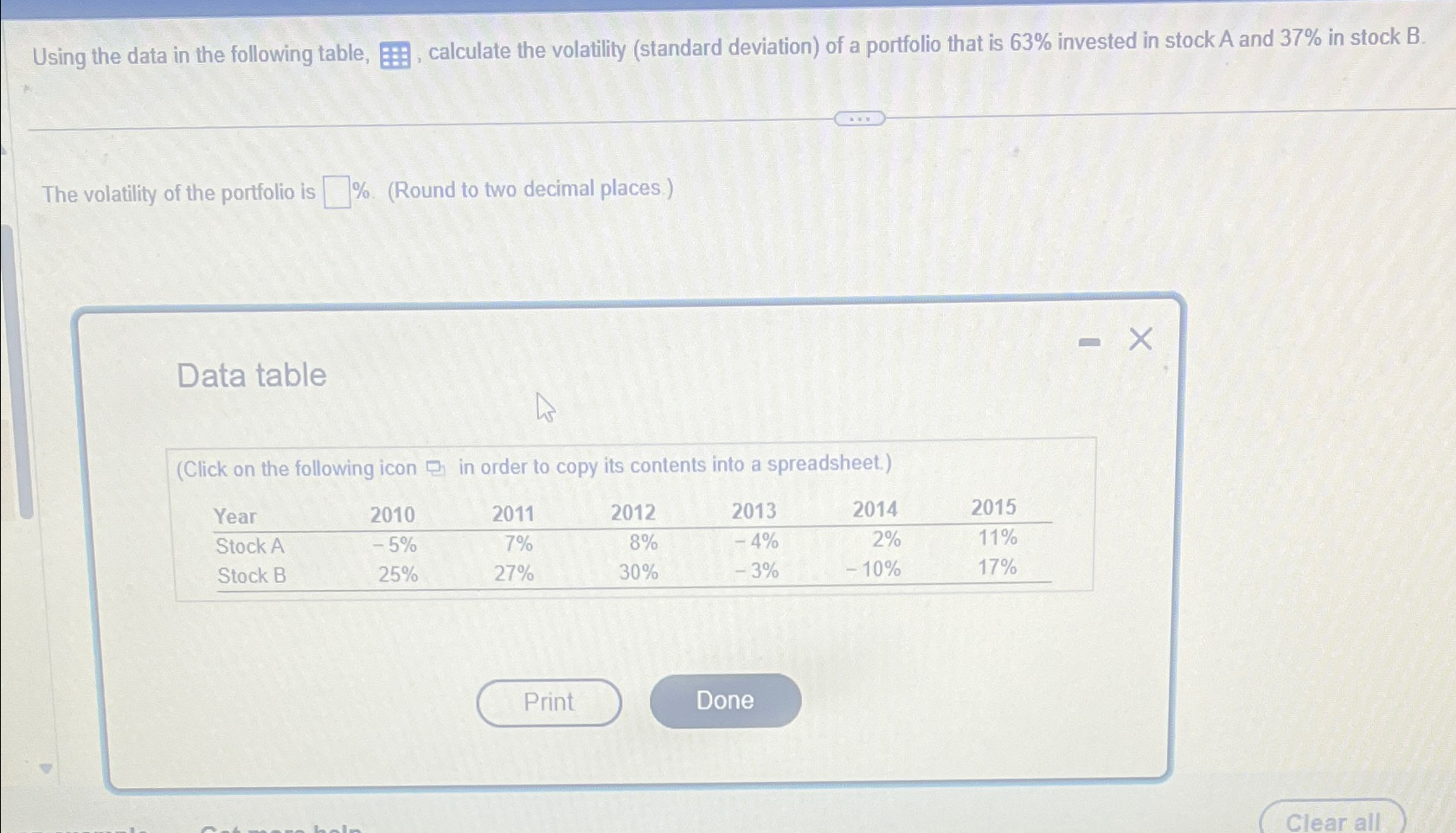 Solved Using the data in the following table, 囲, ﻿calculate | Chegg.com
